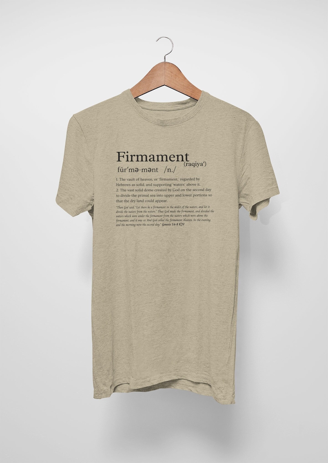 Firmament Definition Tshirt | Unisex | Flat Earth | Biblical Cosmology ...