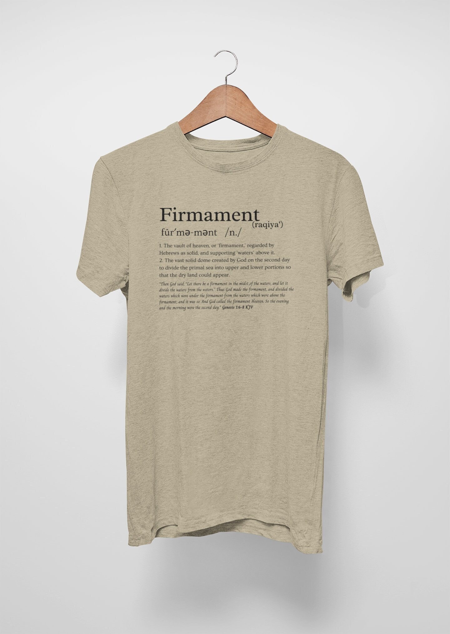 Firmament Definition Tshirt Unisex Flat Earth Biblical | Etsy