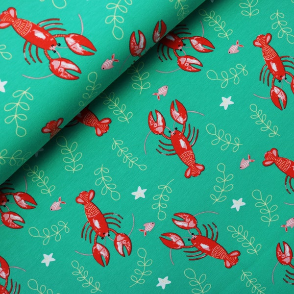 Lobster Print Fabric - Etsy