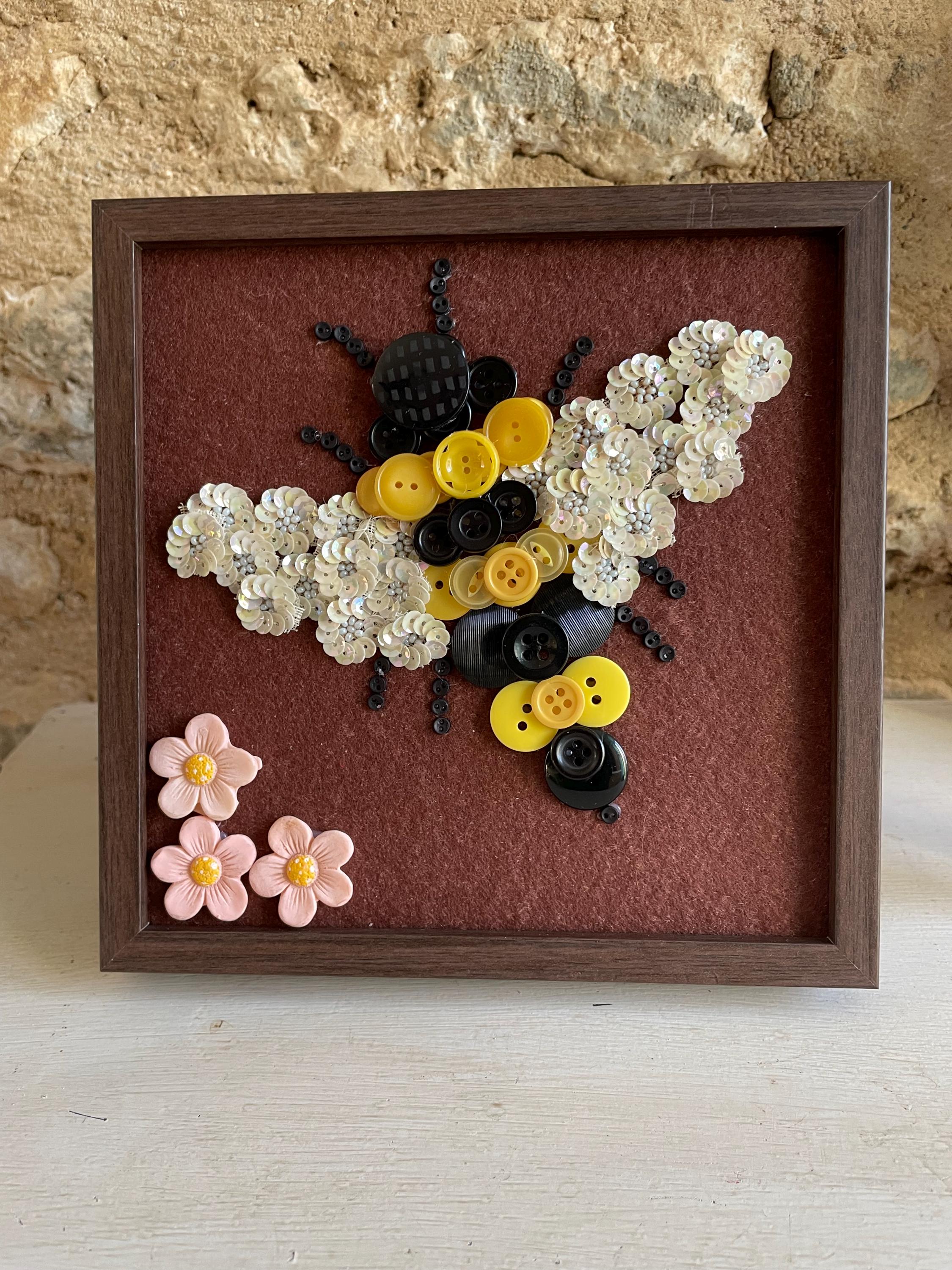 Button Art Bee - Etsy