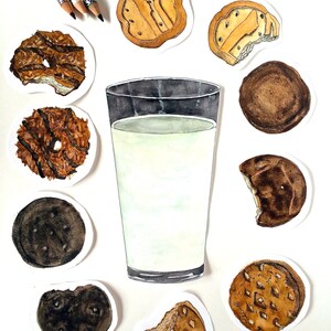 Milk and Cookies Printable Card Kit | Printable Milk and Cookies ...