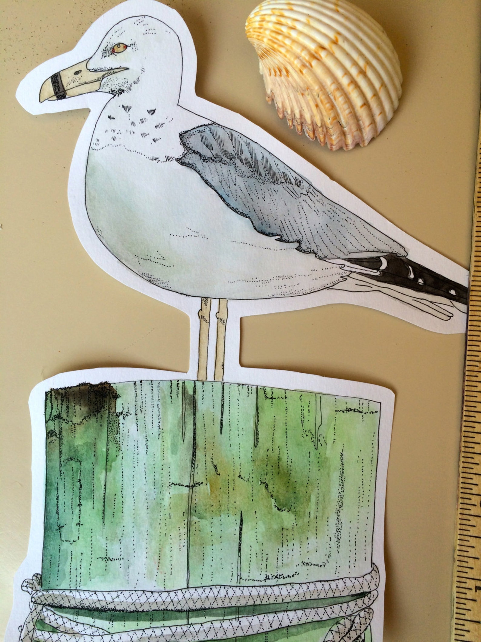 Beach Printable Card Kit | Printable Beach Watercolor Clipart for Art ...