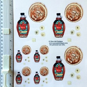 Printable Breakfast Card Kit | Printable Breakfast Watercolor Clipart ...