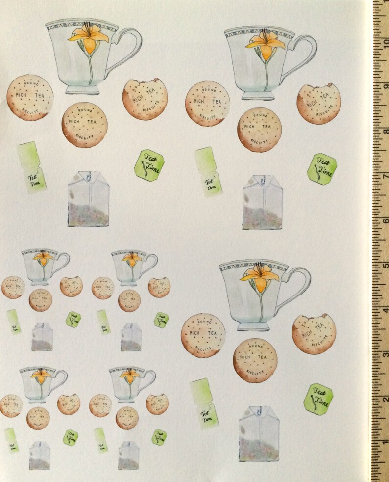 Cup of Tea Printable Card Kit Printable Cup of Tea | Etsy