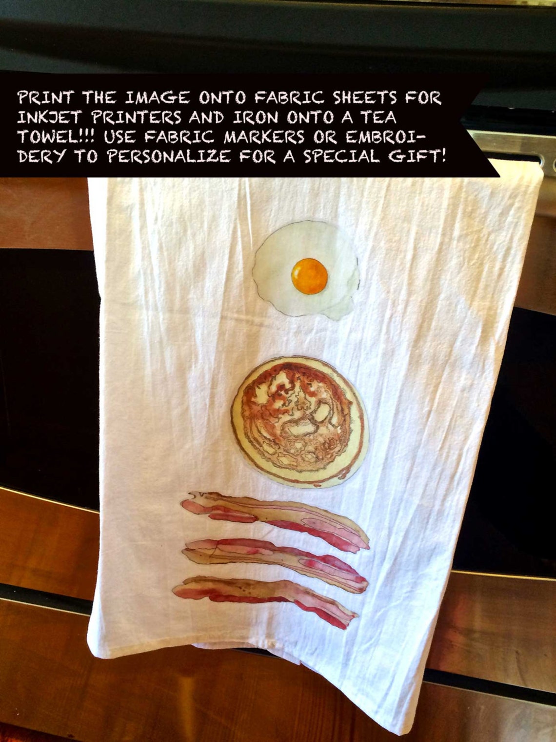 Printable Breakfast Card Kit | Printable Breakfast Watercolor Clipart ...