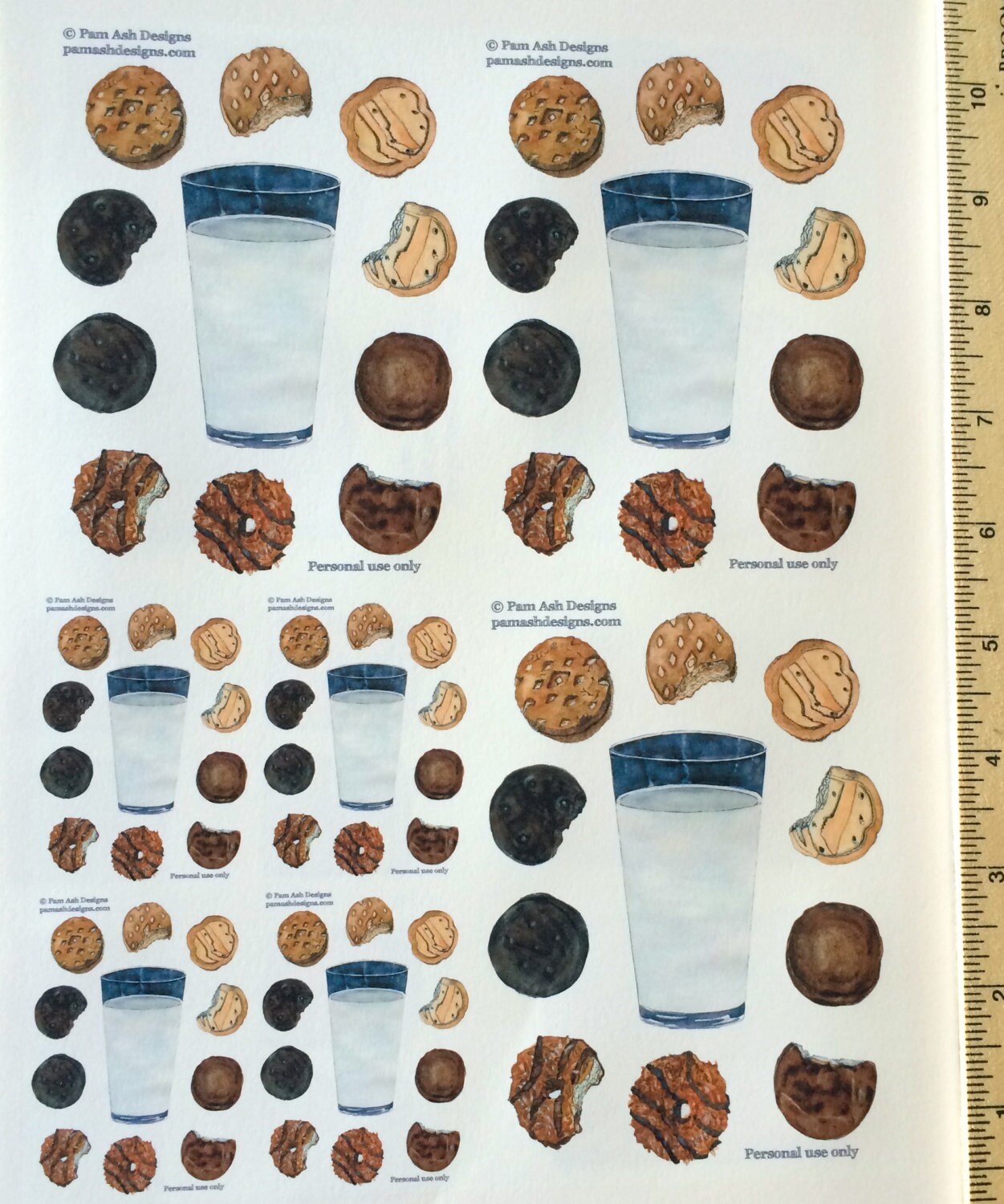 Milk and Cookies Printable Card Kit | Printable Milk and Cookies ...