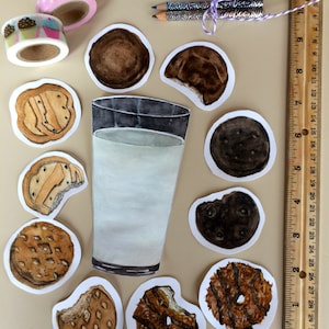 Milk and Cookies Printable Card Kit | Printable Milk and Cookies ...