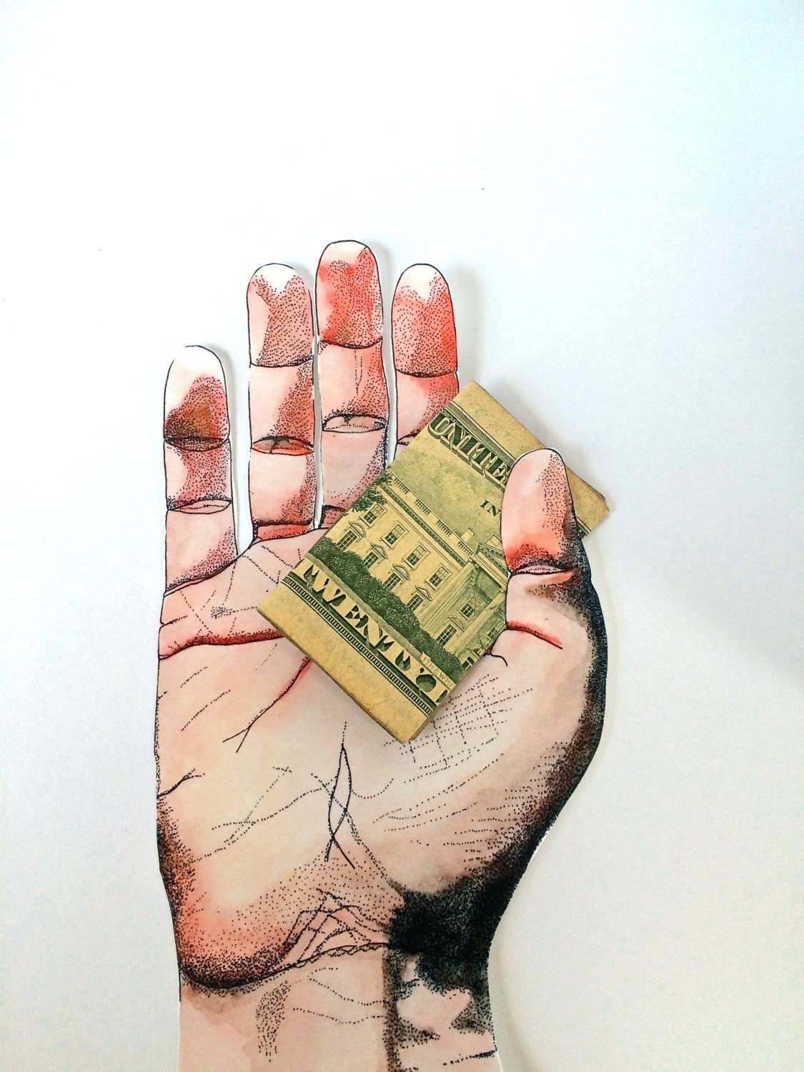 Hand Printable Card Kit | Printable Hand Watercolor Clipart for Art ...