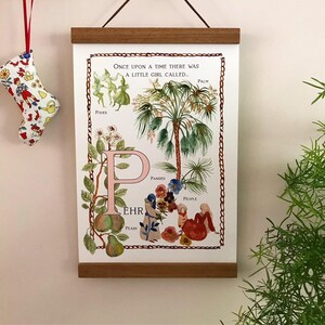 P A4 Personalised Baby Name Illustration Letter - Etsy