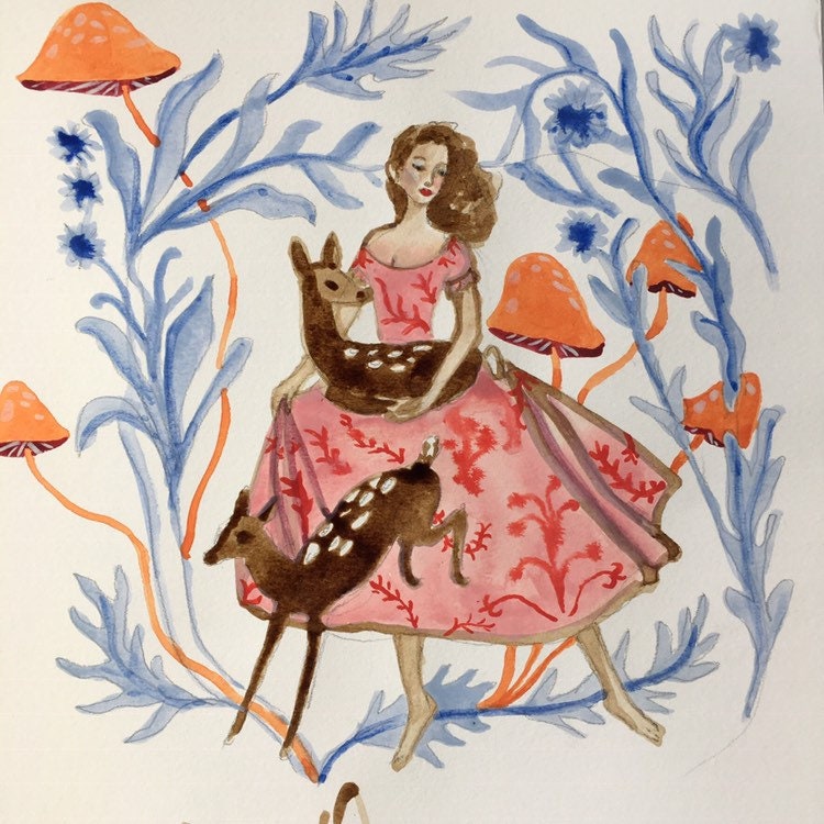 D A4 Personalised Baby Name Illustration Letter - Etsy