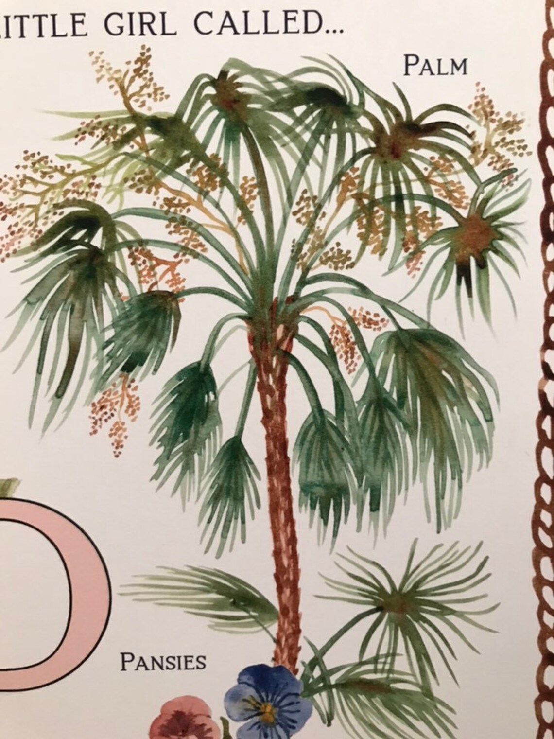 P A4 Personalised Baby Name Illustration Letter - Etsy