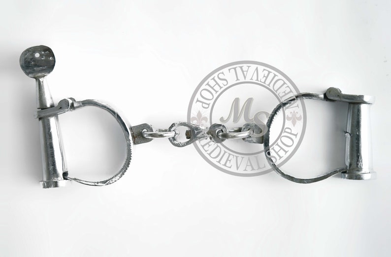 Iron Handcuff Antique Style Police Handcuffs Shackles-props | Etsy