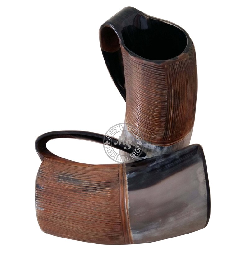 Big Unique Finish Viking Drinking Horn Mugs Medieval - Etsy
