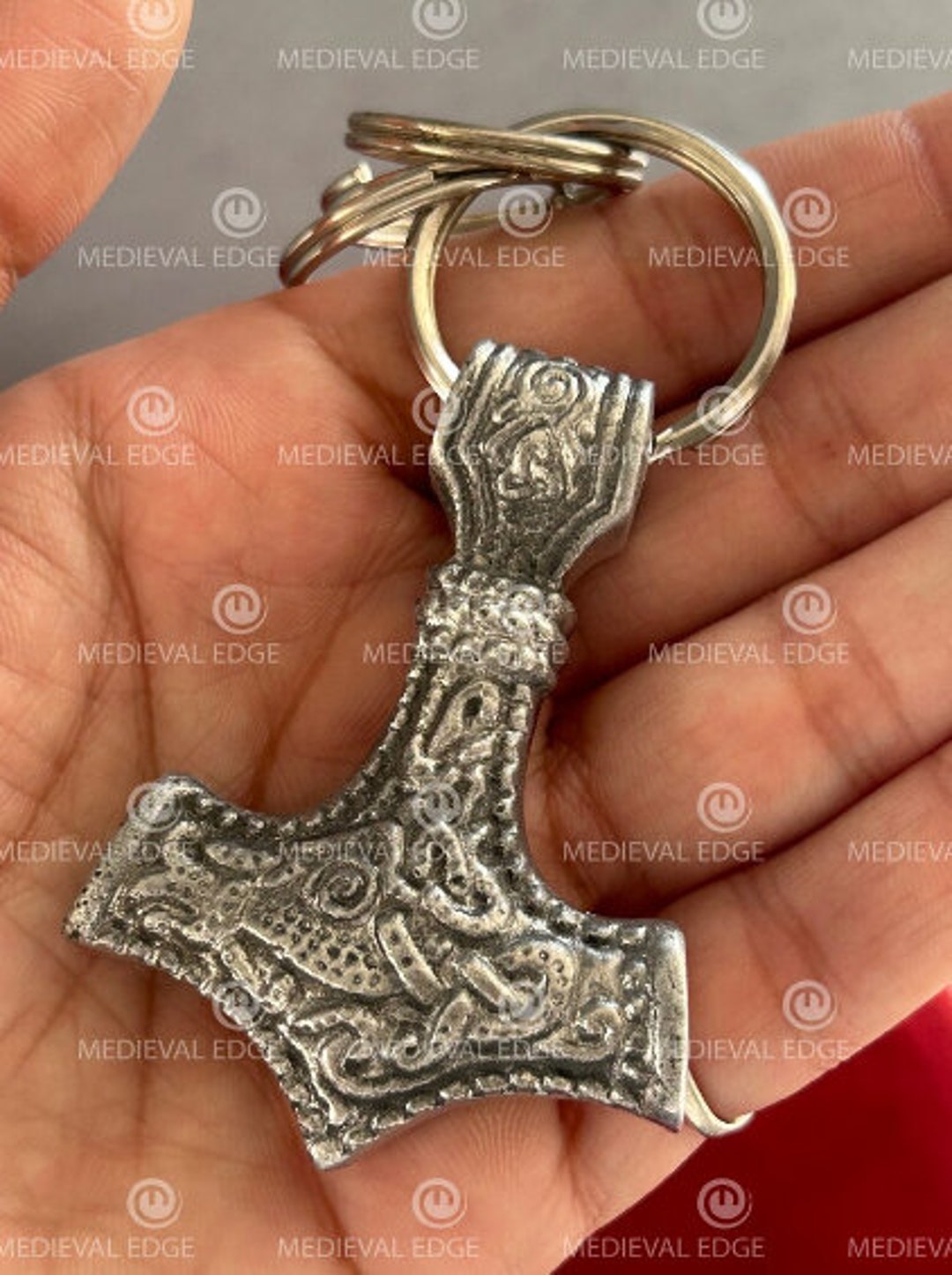 Viking Mjolnir, Norse Thor's Hammer Pendant Viking Jewelry Keychain ...