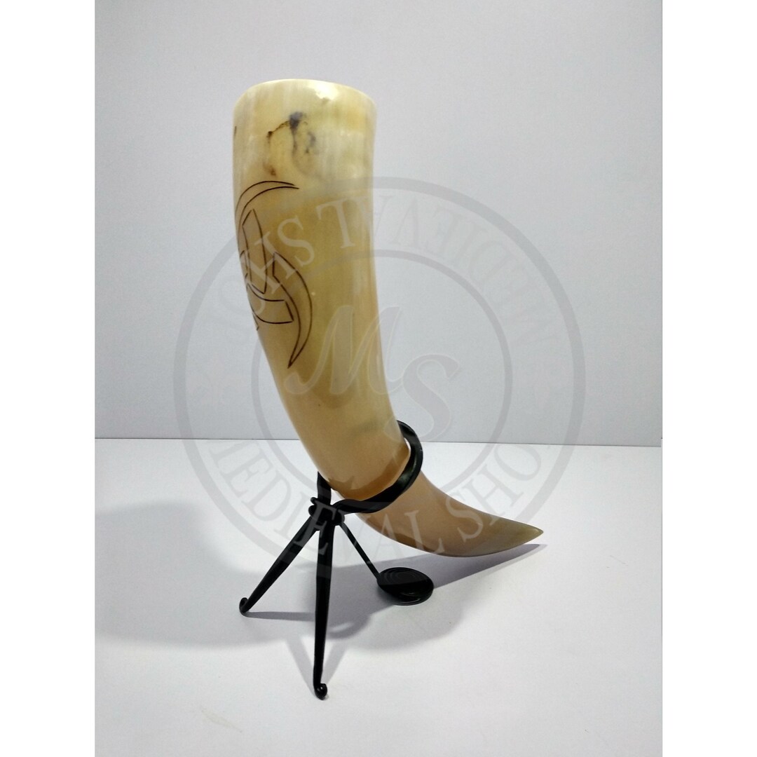 Viking Drinking Horn Natural Medieval Buffalo Ox Drinking Horn - Etsy