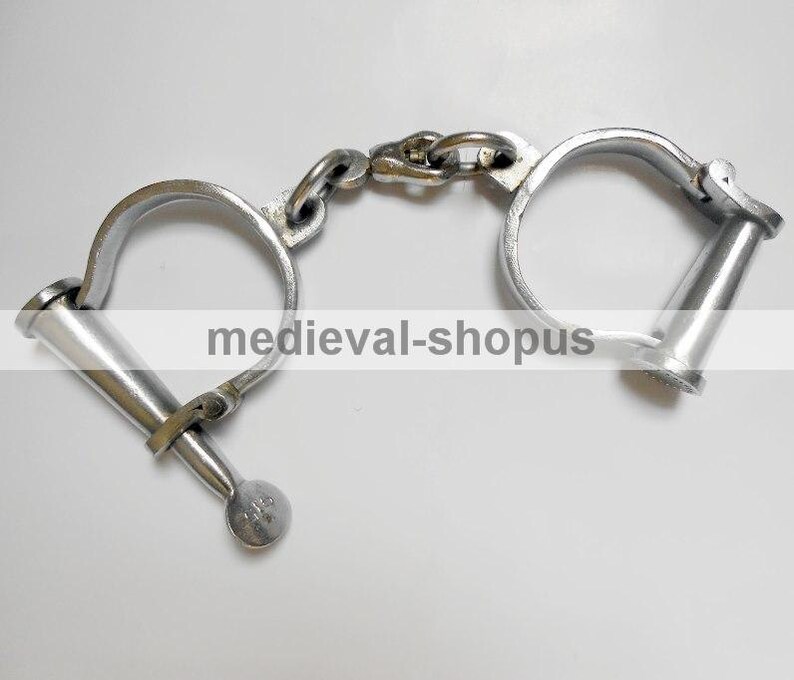 Iron Handcuff Antique Style Police Handcuffs Shackles-props | Etsy