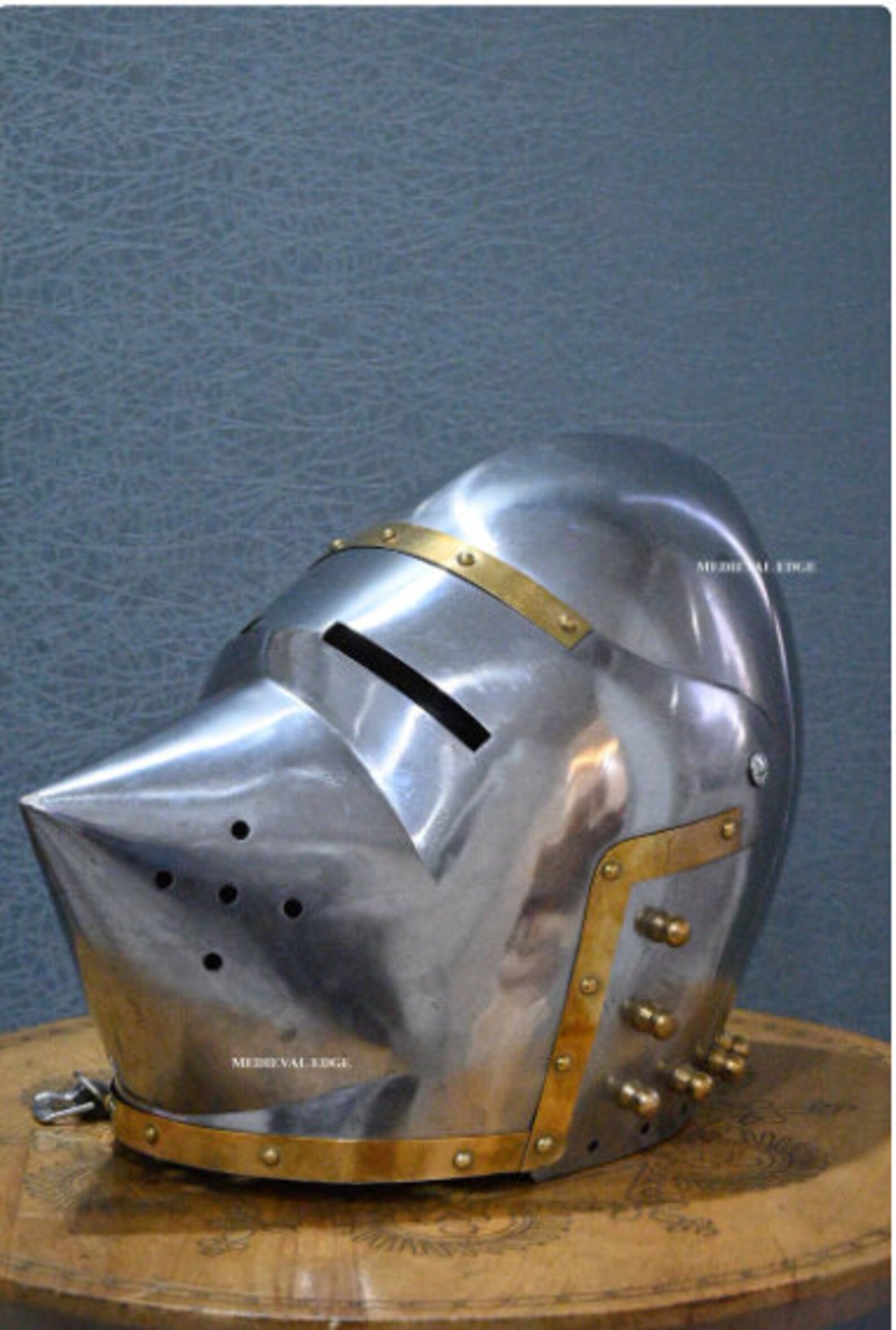 Medieval Pig Face Basinet Helmet – 14th Century Hounskull Replica ...