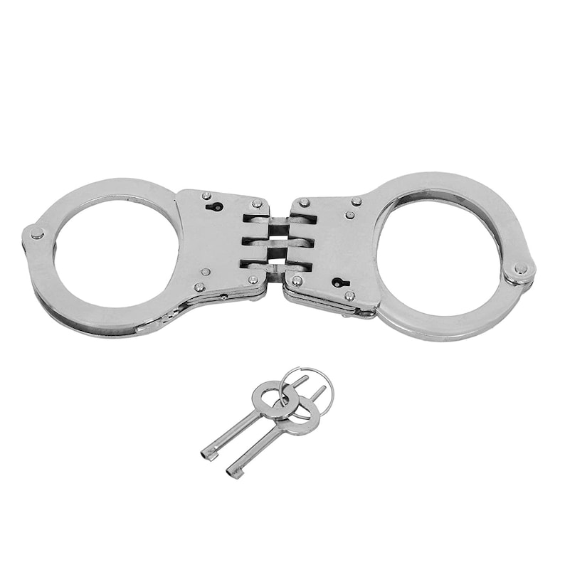 Medieval Steel Handcuffs: LARP Cosplay Theatre Prop With Keys - Etsy ...