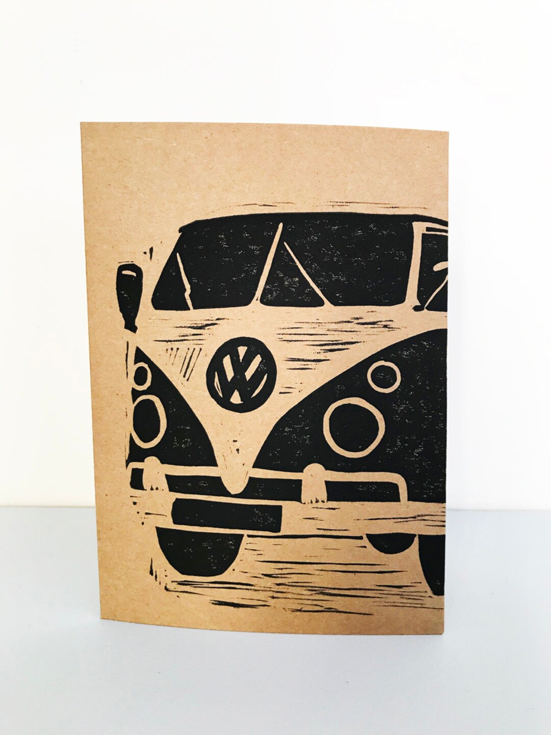 Classic VW Camper Van Car Greetings Card - Etsy