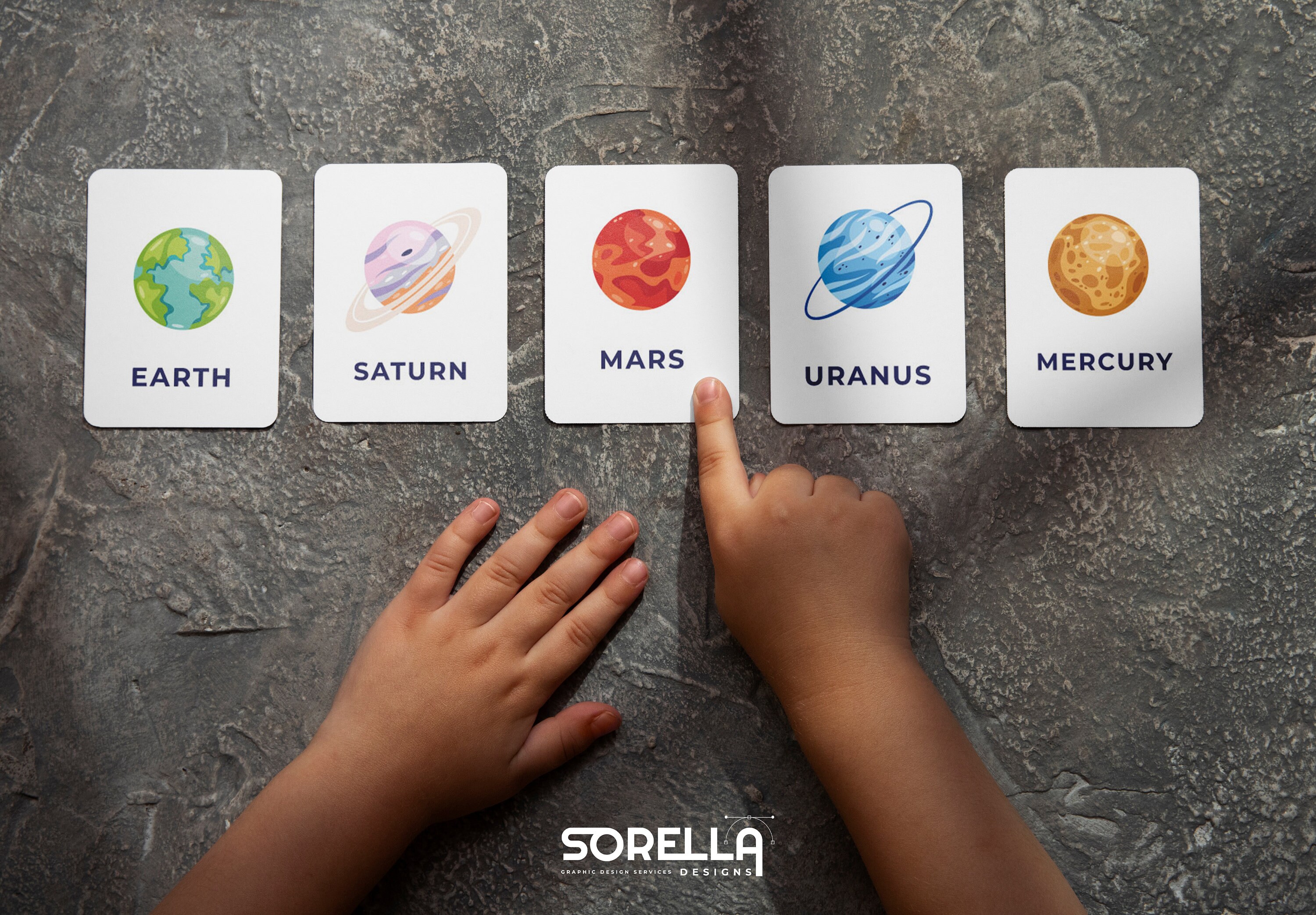 Space Planet Printable Flash Cards / Fact Cards for Kids - Educational ...