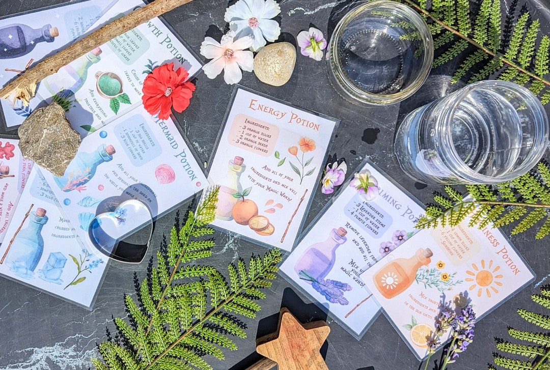 Mud Kitchen Magic Potions Recipe Flash Cards and Posters - Outdoor ...
