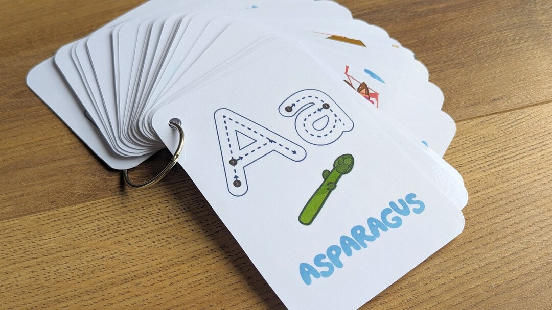 Bluey Letter Tracing Flash Cards Pack A-Z Alphabet Learning Correct ...