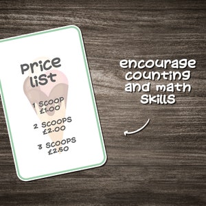 Ice Cream Shop Role Play Parlour - Digital Download - Kindergarten EYFS ...