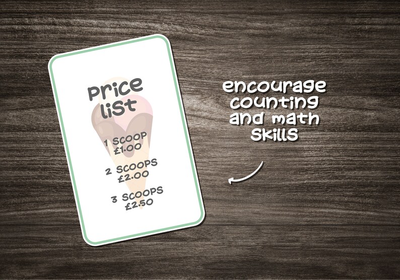 Ice Cream Shop Role Play Parlour Digital Download Kindergarten EYFS ...