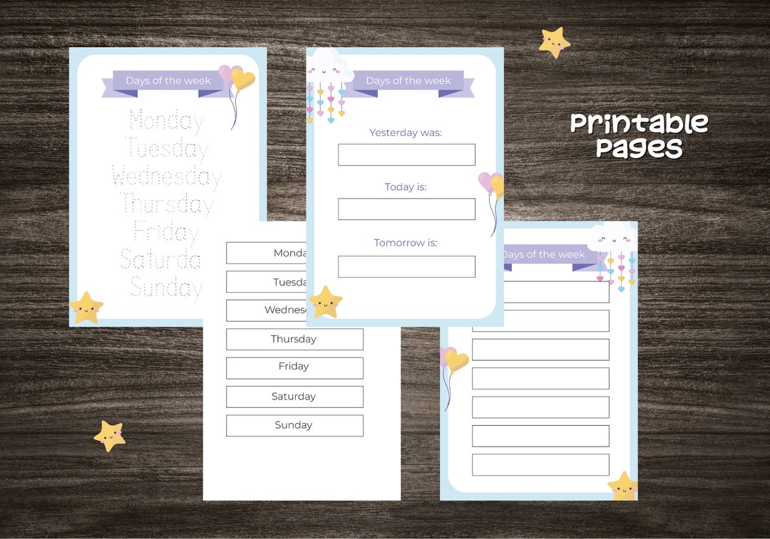 Days of the Week Learning Activity Set Pack - Educational Resources ...