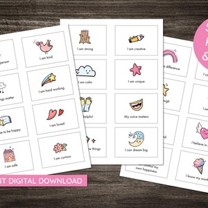 24 Confidence Affirmation Cards - Mindfulness Positive Cards Flash ...