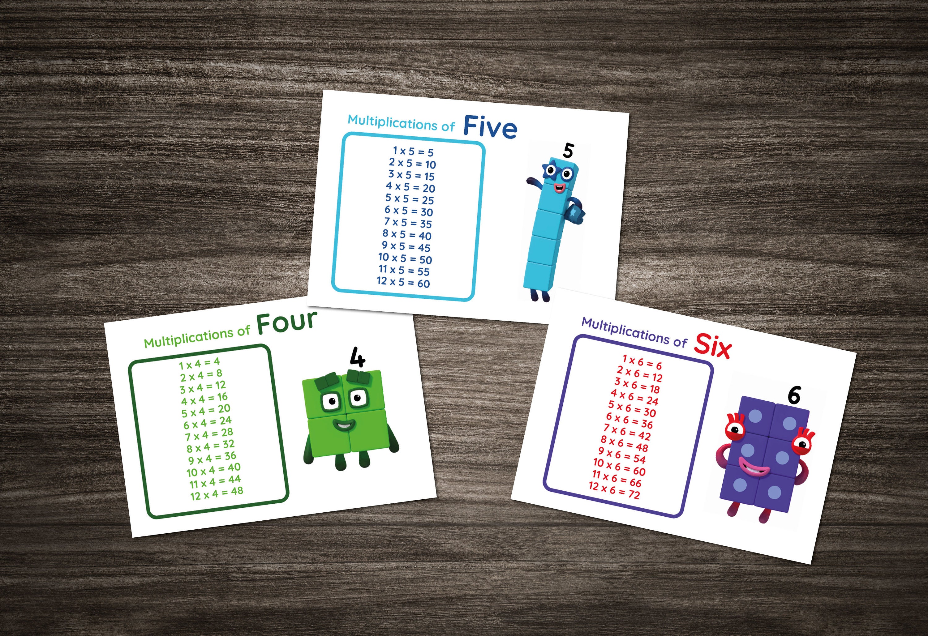 Numberblocks Multiplications Times Tables Activity Sheets Posters ...