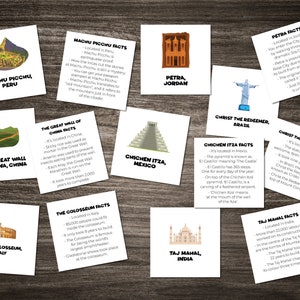 Seven 7 Wonders of the World Learning Unit Study Pack - Including Flash ...