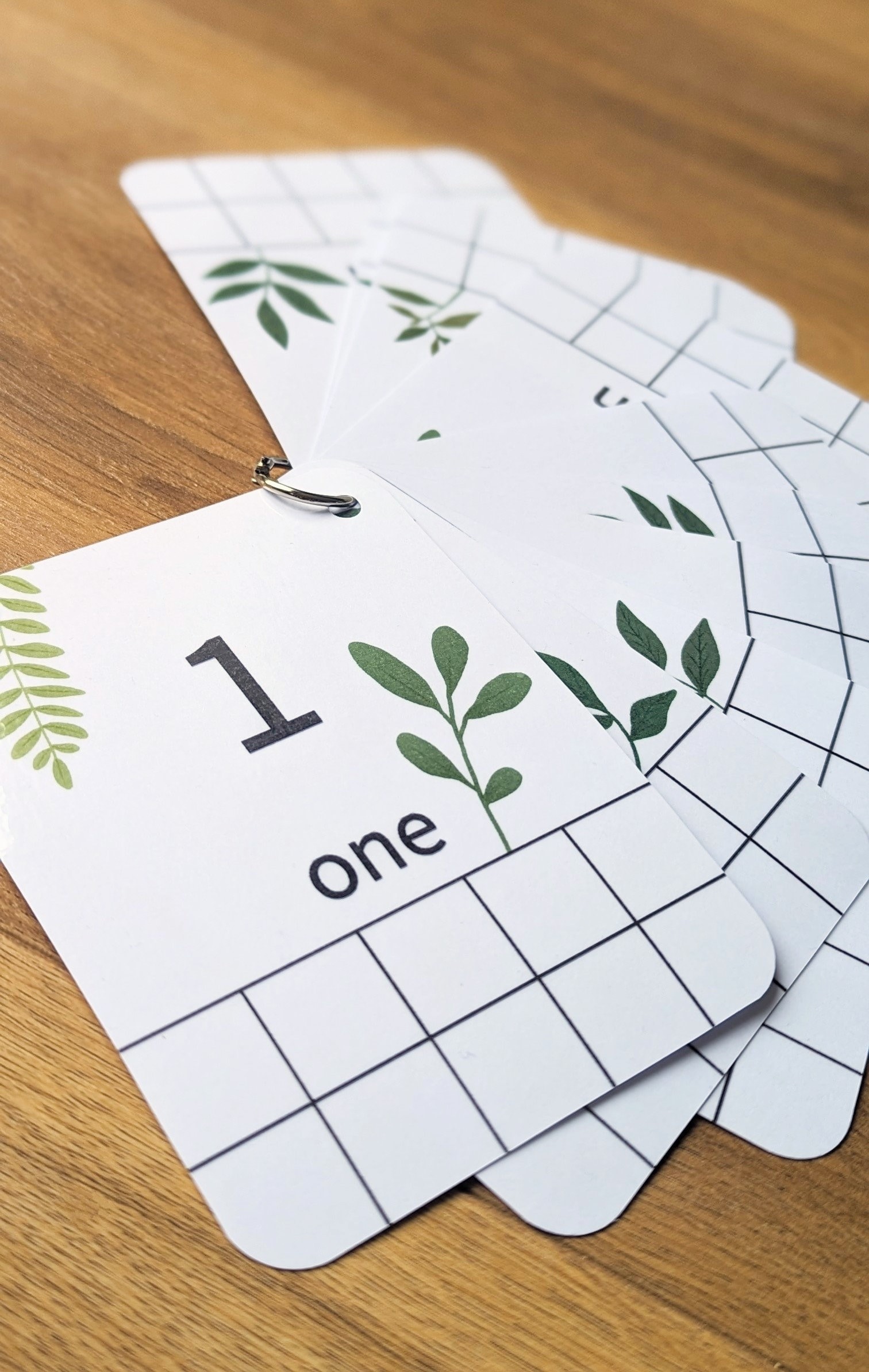 1-10 Nature Counting Activity Flash Cards & Poster - Educational Tool ...