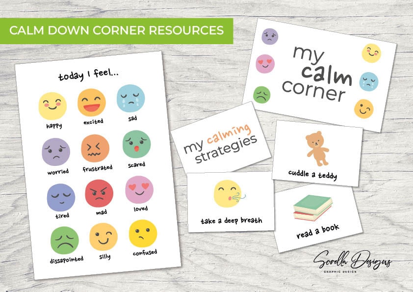 Emotions Awareness Mental Health Printable Digital Download Instant ...