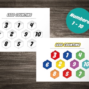 Building Blocks Counting Activity Sheet: Kindergarten Learning (digital ...
