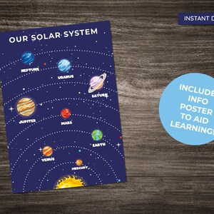 Space Planets Activity Sheets - Solar System Learning - Matching ...