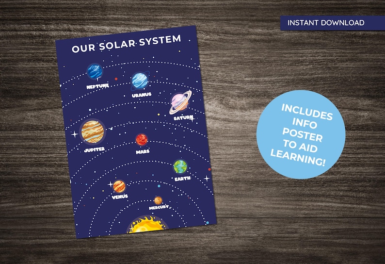 Space Planets Activity Sheets - Solar System Learning - Matching ...