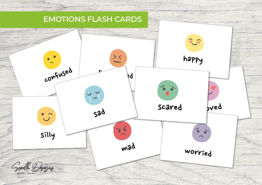 Emotions Awareness Mental Health Printable Digital Download Instant ...