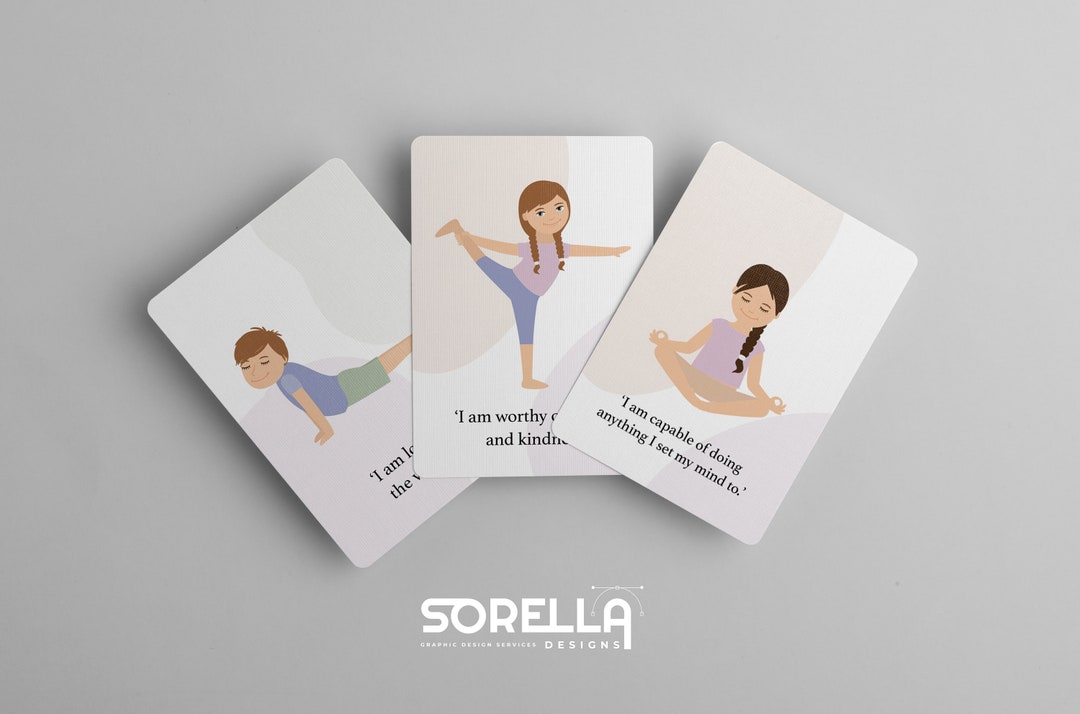 Yoga Affirmation Flash Cards: Kids Mindfulness (digital Download) - Etsy