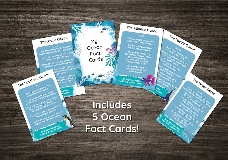 Oceans Unit Study Pack - Childrens Educational Learning Geography ...