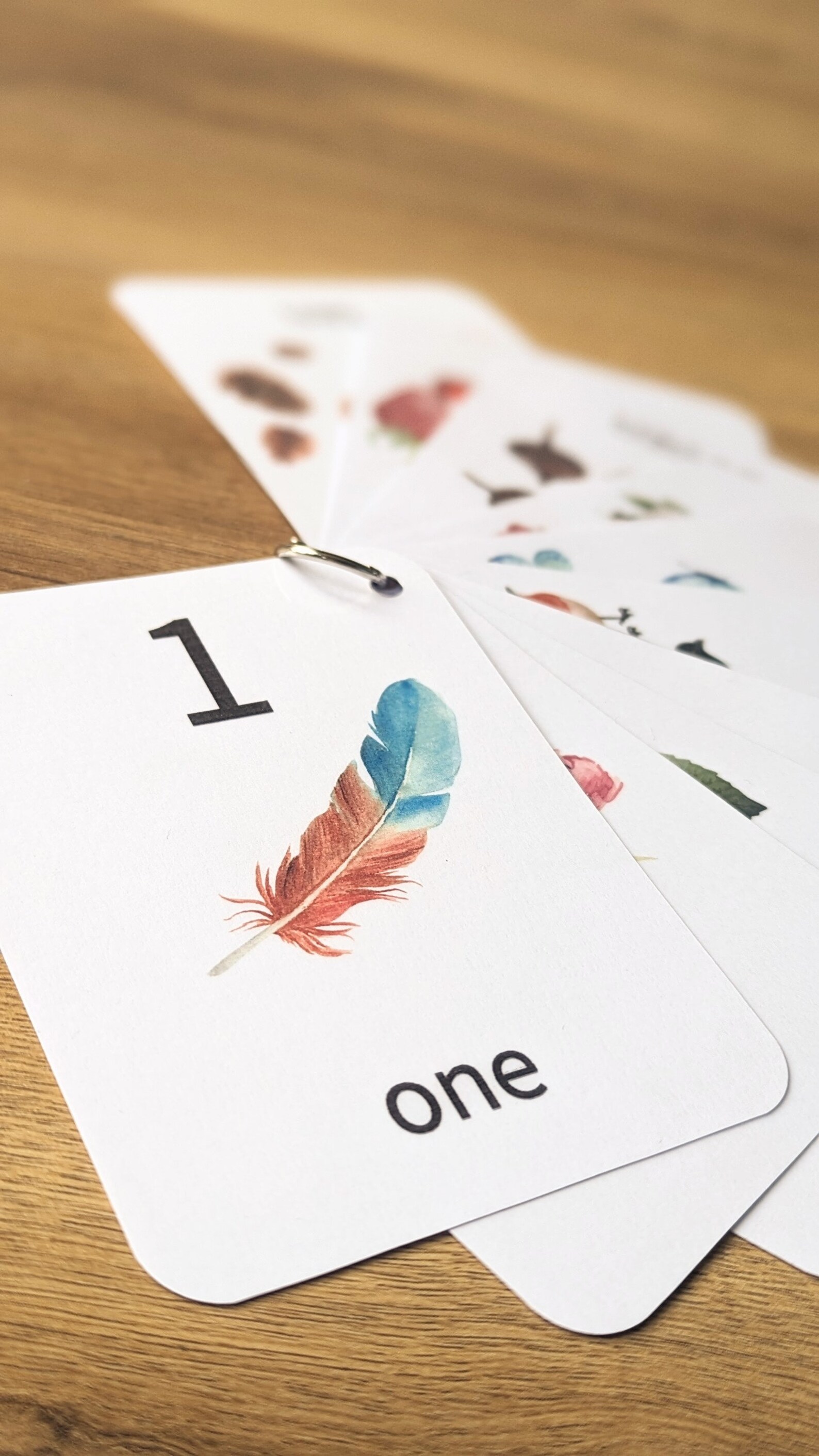 1-10 Nature Counting Activity Flash Cards & Poster - Educational Tool ...