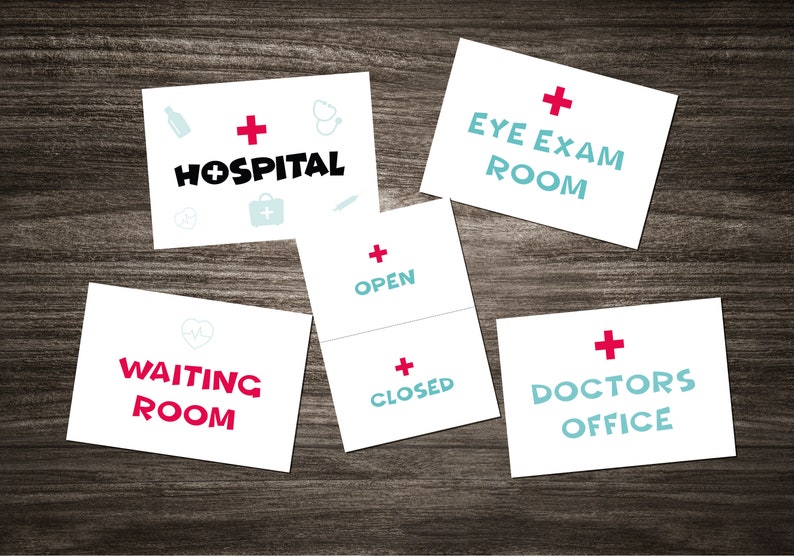 Hospital Doctors Role Play Printables - Instant Digital Download ...