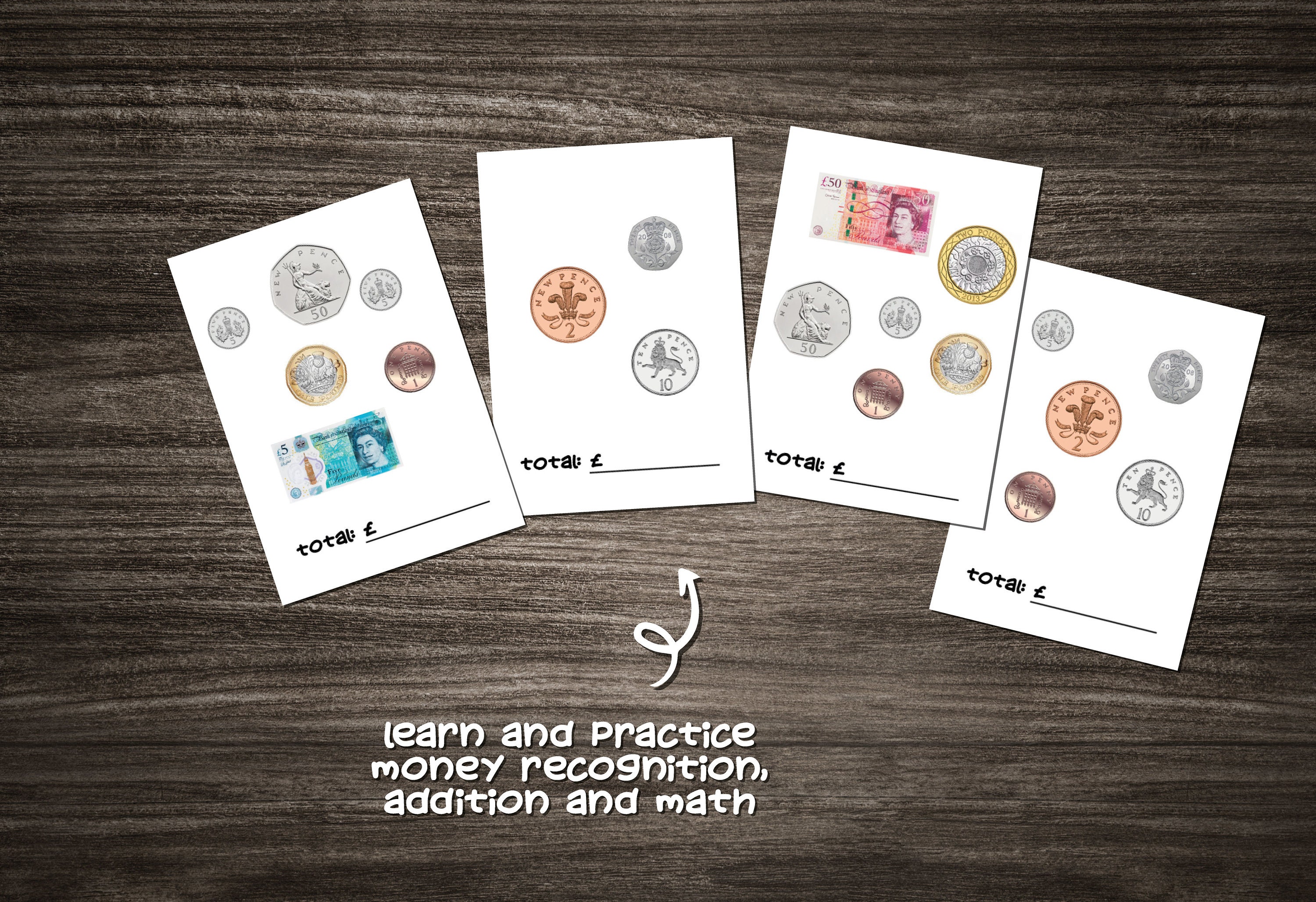Money Learning UK Coins Notes Pack - Recognition, Addition Maths ...