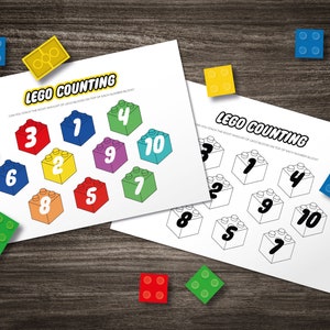 Building Blocks Counting Activity Sheet Instant Digital Download ...