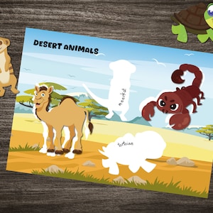 Habitat Matching Game Activity Pack - Kids Matching Game - Rainforest ...