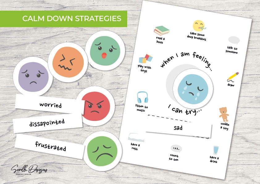 Emotions Awareness Mental Health Printable Digital Download Instant ...