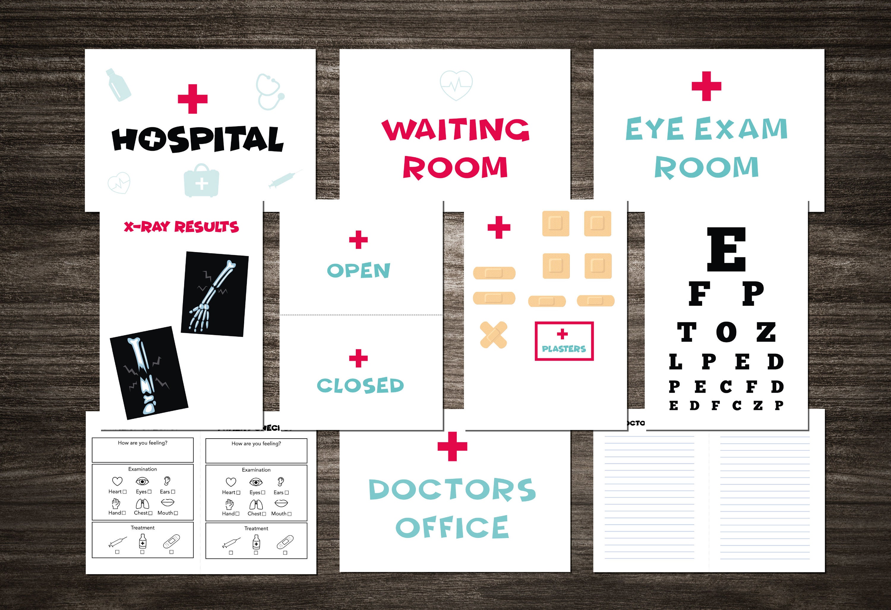 Hospital Doctors Role Play Printables - Instant Digital Download ...