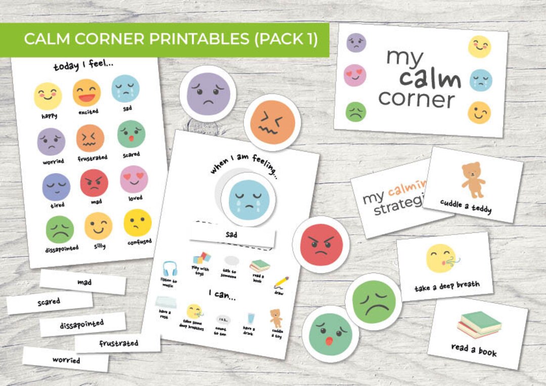 Emotions Awareness Mental Health Printable - Digital Download Instant ...