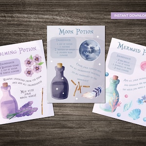 Mud Kitchen Magic Potions Recipe Flash Cards and Posters - Outdoor ...