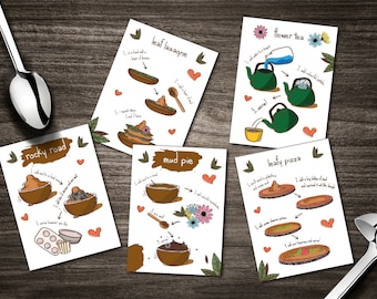 SET 1 PRINTABLE 20 Dramatic Play Recipe Cards for Kids Play Pretend ...
